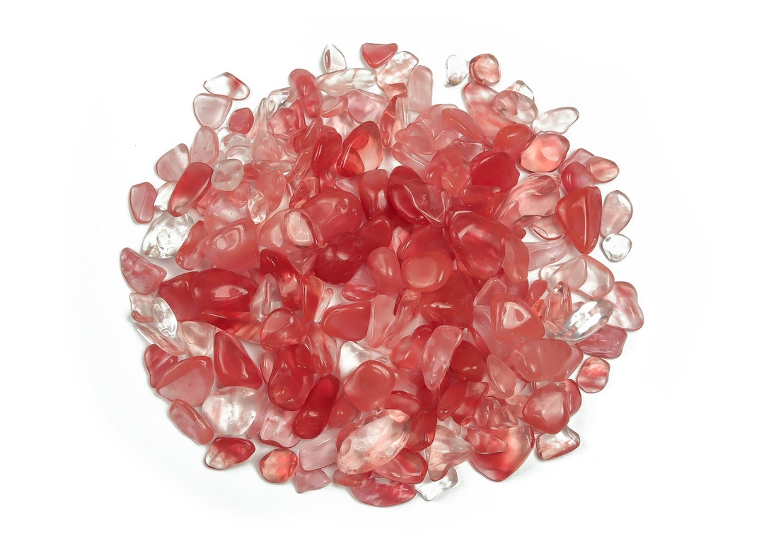 Cherry Quartz Chips – Mini Cherry Quartz Stones – Small Cherry Quartz ...