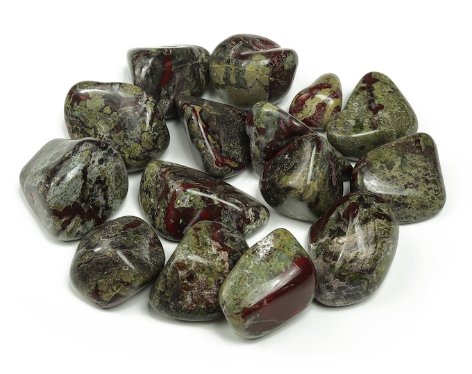 Dragon Blood Tumbled Stone - Healing Crystals - Dragon Blood Jasper ...