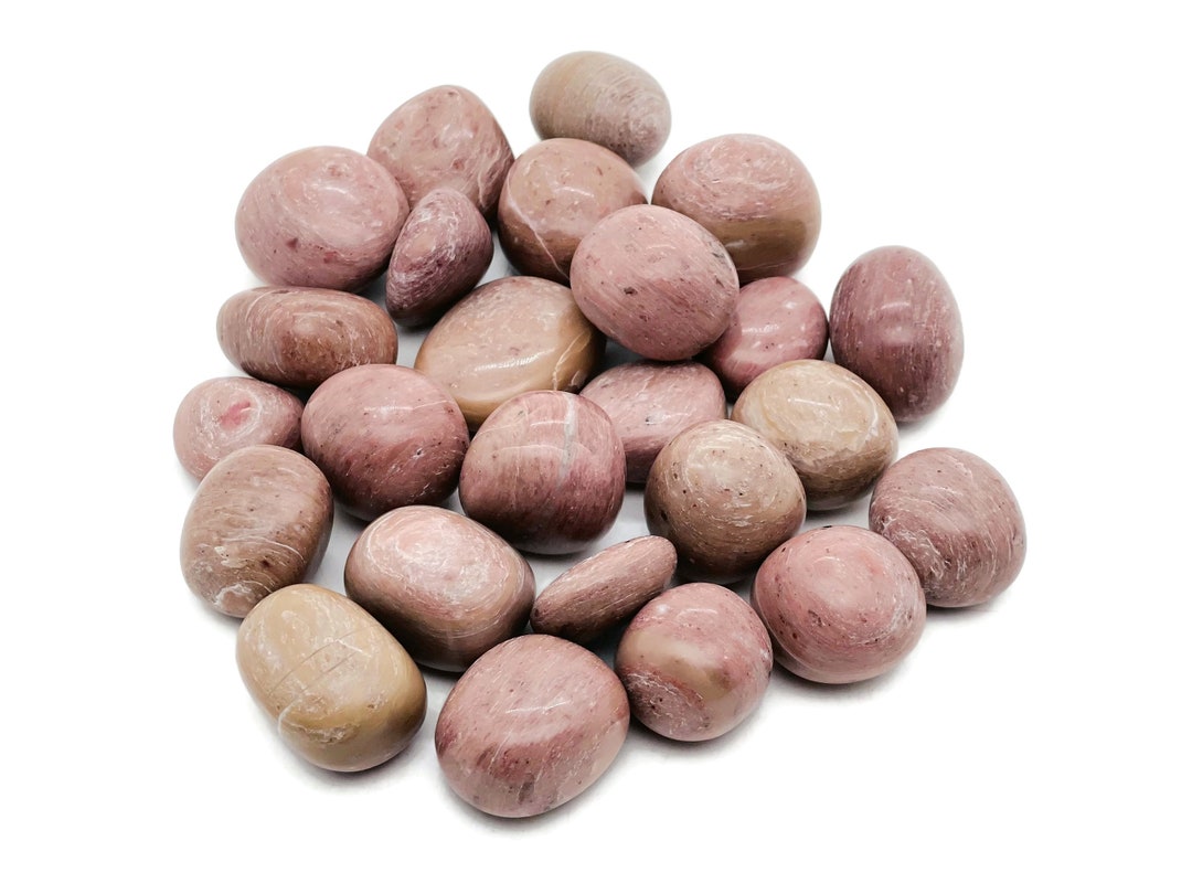 Pink Petrified Wood Tumbled Stone – Pink Crystal – Loose Gemstones ...