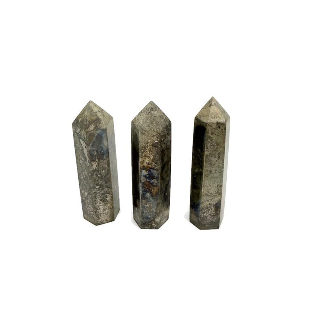 Pyrite Obelisk Tower - Natural Fool’s Gold Crystal - Wealth ...