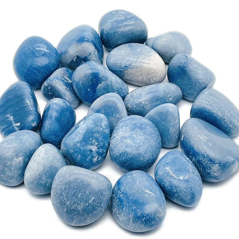 Blue Tumbled Stones - Etsy