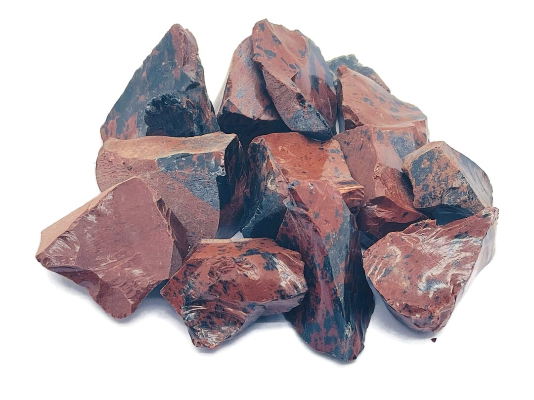 Mahogany Obsidian Raw Stone - Natural Mahogany Obsidian Rough Rocks ...