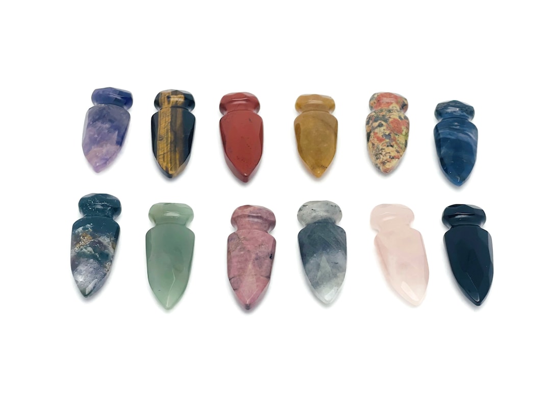 Mini Sword Dagger Gemstone - Sword Carved Crystal - Crystal Energy ...