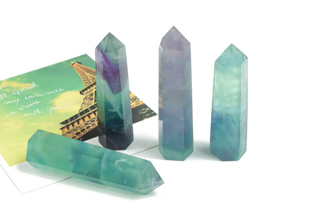 Fluorite Obelisk Tower Stone - Obelisk Tower Rainbow Gemstone – Natural ...