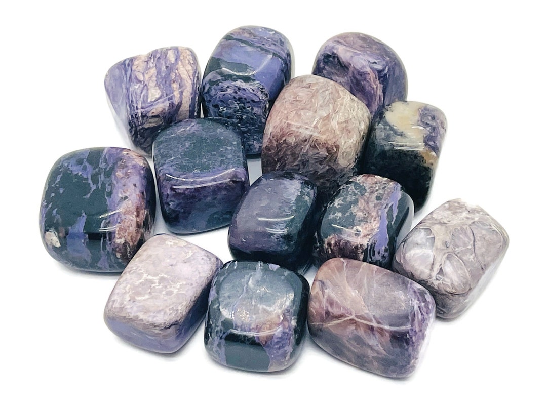 Charoite Tumbled Stone – Charoite Crystal – Ultra Color Charoite ...
