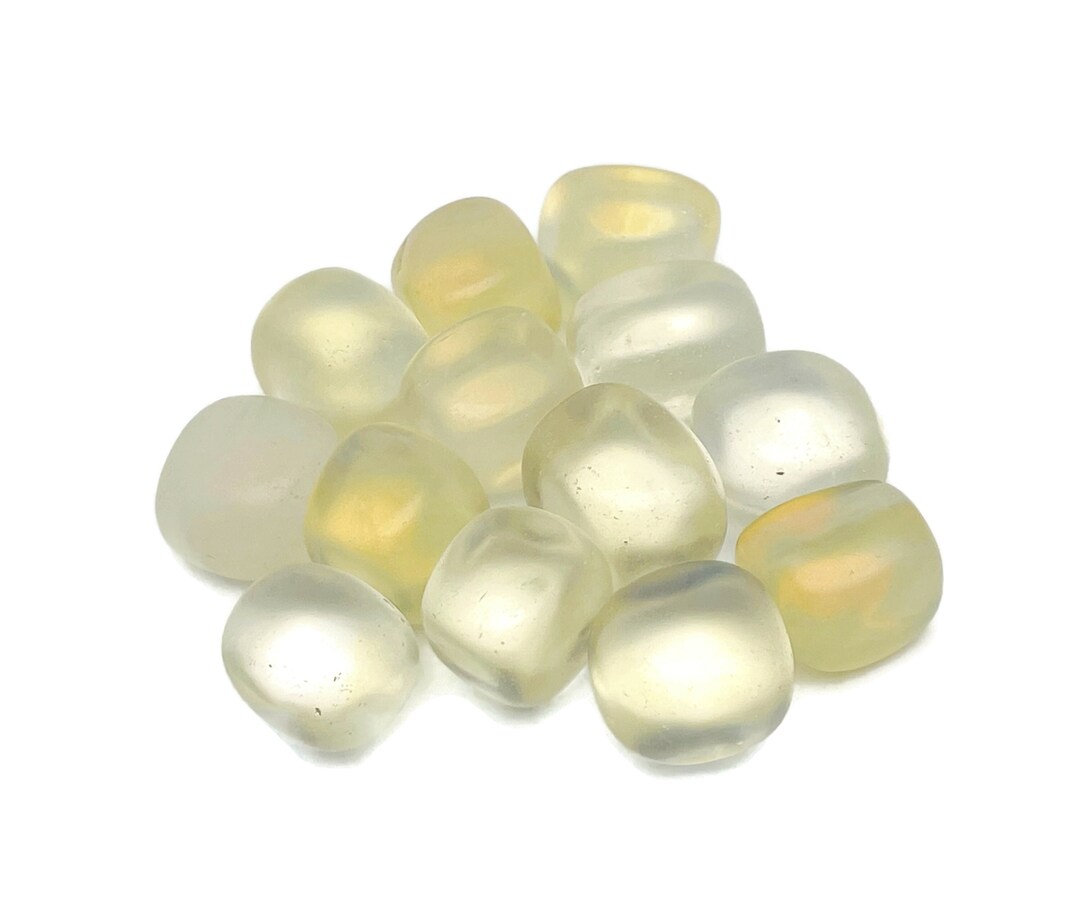 Yellow Smelting Quartz Tumbled Stone - Meditation Gemstone - Natural ...