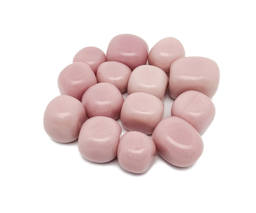 Pink Luminous Tumble Stone - Glow Luminous Stone - Healing Gemstone ...