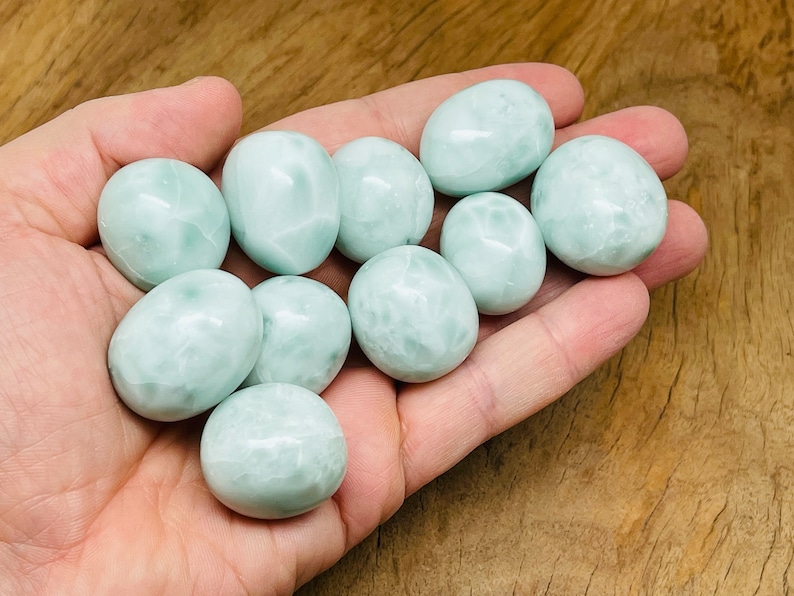 Green Sea Grean Tumbled Stone - Natural Lalima Stones - Polishen Sea ...
