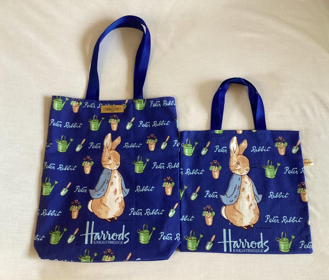 Handmade Harrods Peter Rabbit Totes & Gift Bags, Birthday Gifts/bags ...