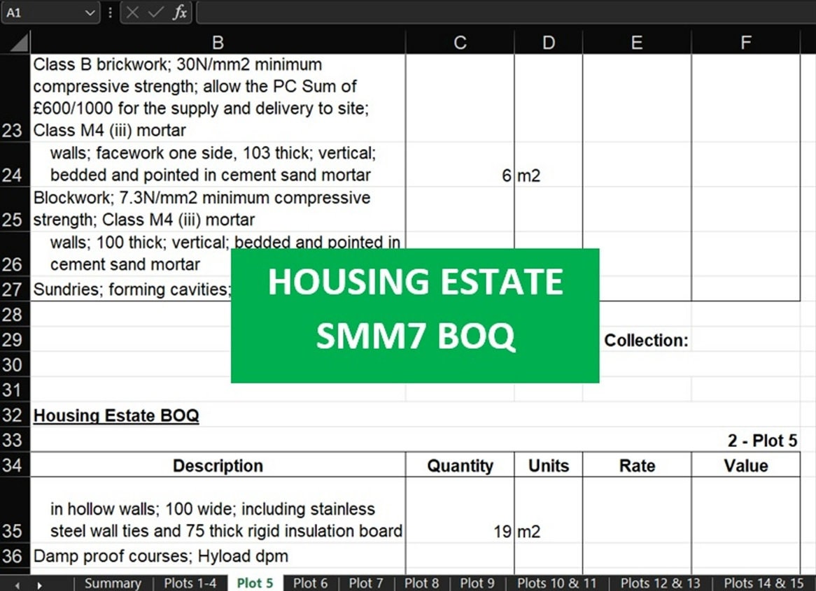 Housing Estate SMM7 BOQ - Etsy
