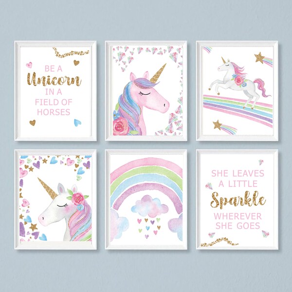 Unicorn Poster - Etsy