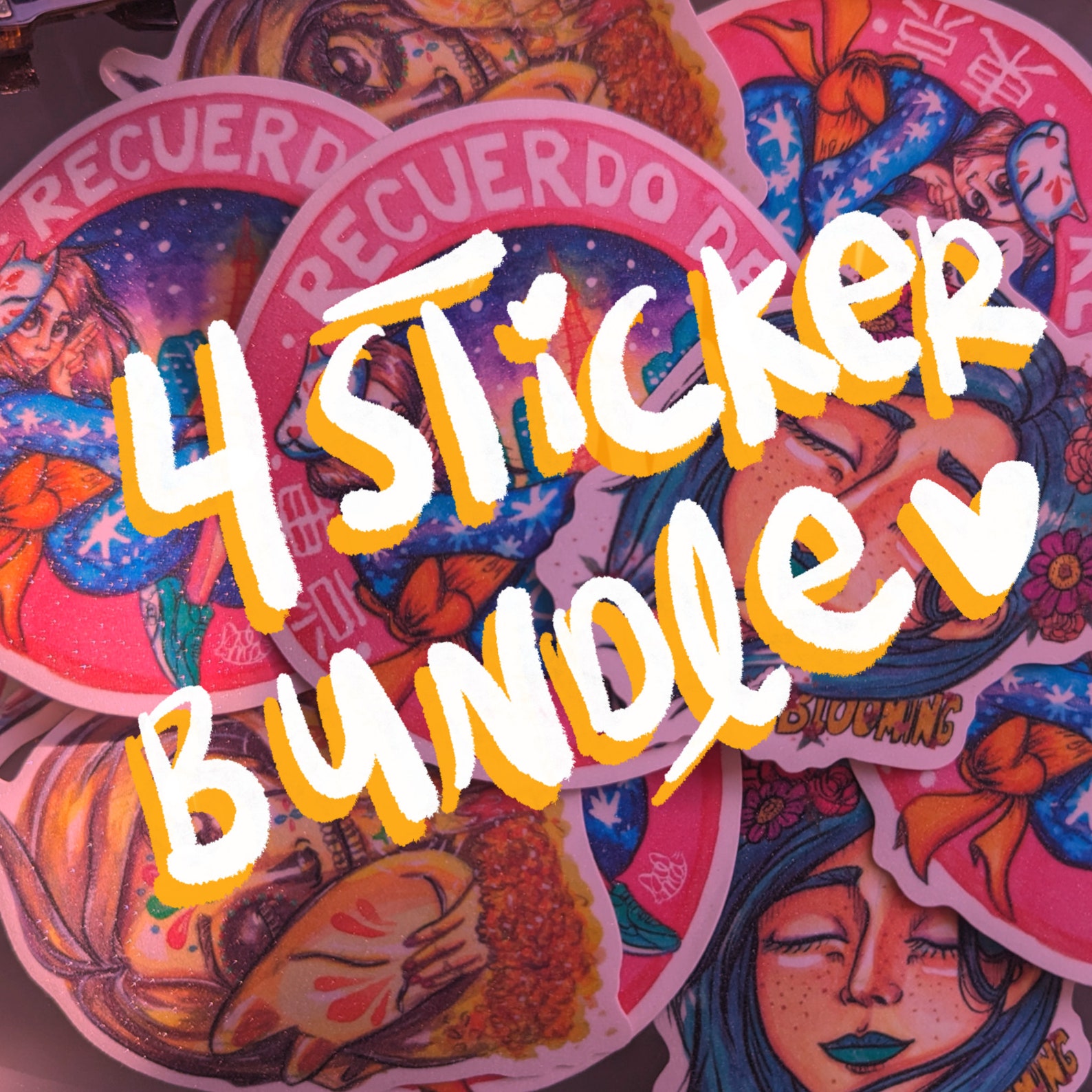 4 Sticker Bundle - Etsy