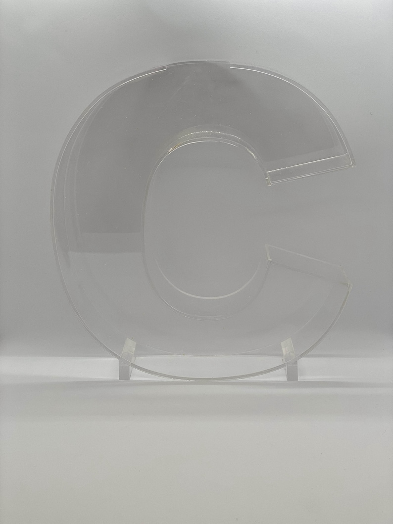 Letras acrílicas transparentes sin relleno A-Z disponibles 28cm - Etsy ...