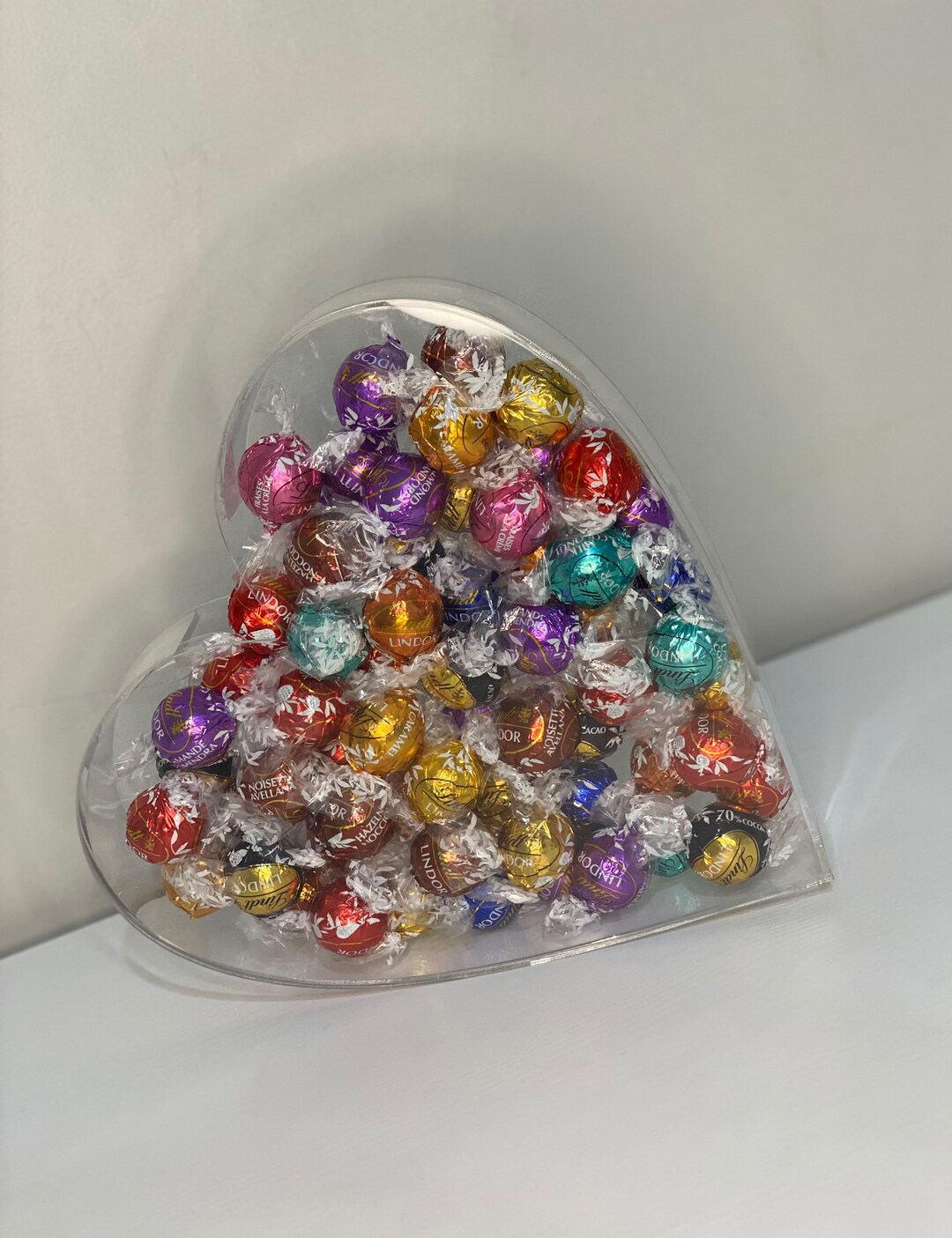 Clear Acrylic Unfilled Heart 25cm - Etsy Australia