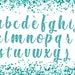 Glitter Alphabet PNG, Aqua Glitter Alphabet, Glitter Letters, Glitter ...