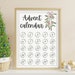 Printable Advent Calendar in PDF Format, Printable Countdown to ...