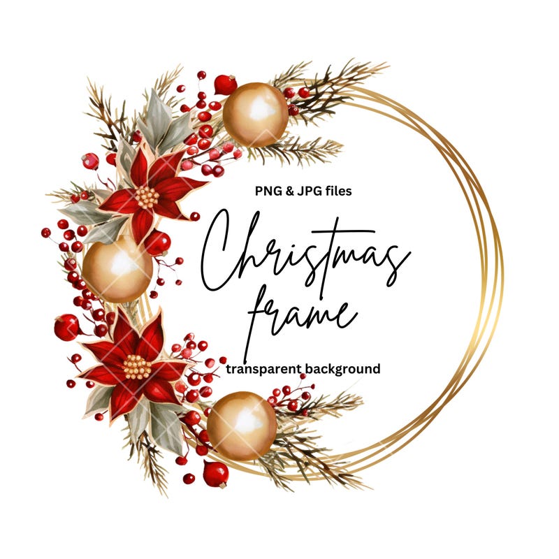 Christmas Circle Graphic - Etsy UK