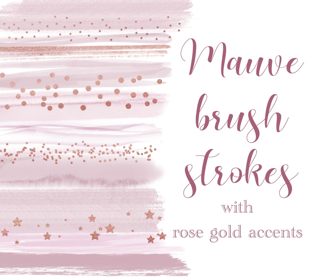 Mauve Watercolor Brush Strokes, Mauve Clip Art, Mauve PNG for ...
