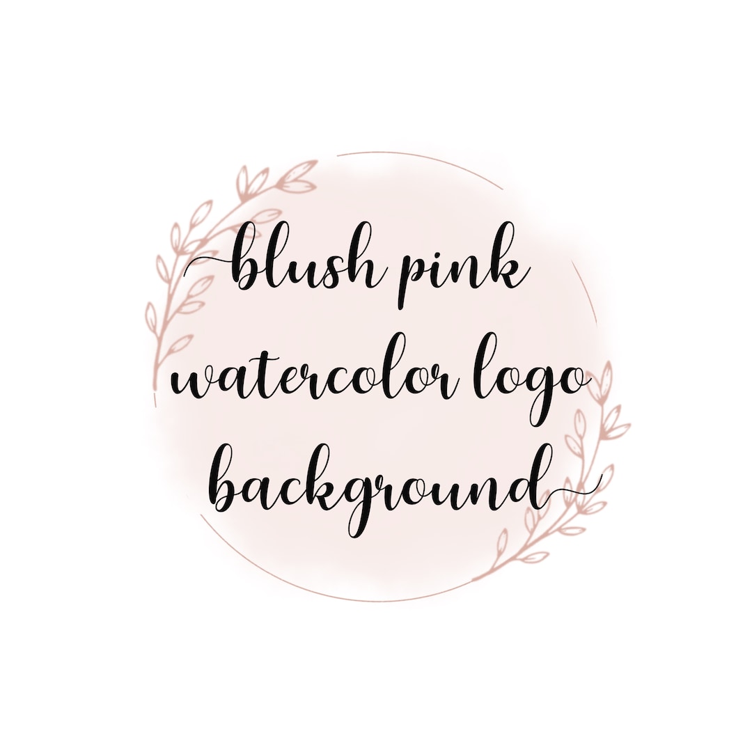 Blush Pink Brush Strokes | Circle Clipart | Watercolor Circle Frame ...
