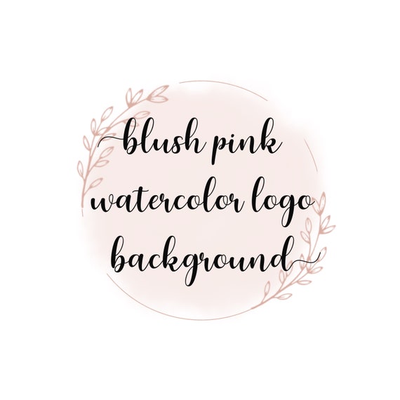 Blush Pink Brush Strokes Circle Clipart Watercolor Circle - Etsy