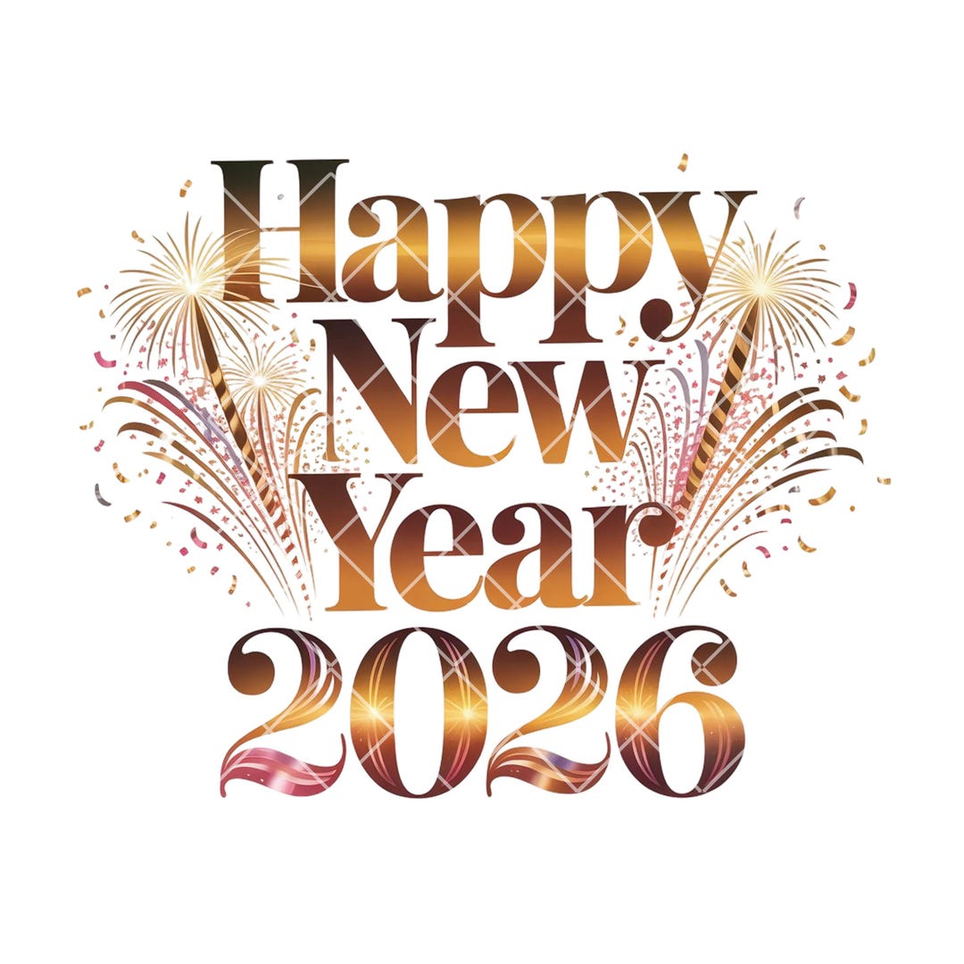 Happy New Year 2026 Clipart, New Year PNG, Hello 2026, New Year ...