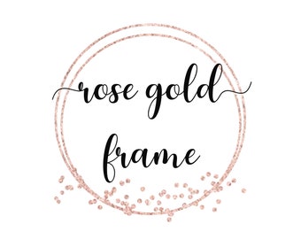 Rose Gold Overlay Clipart - Etsy