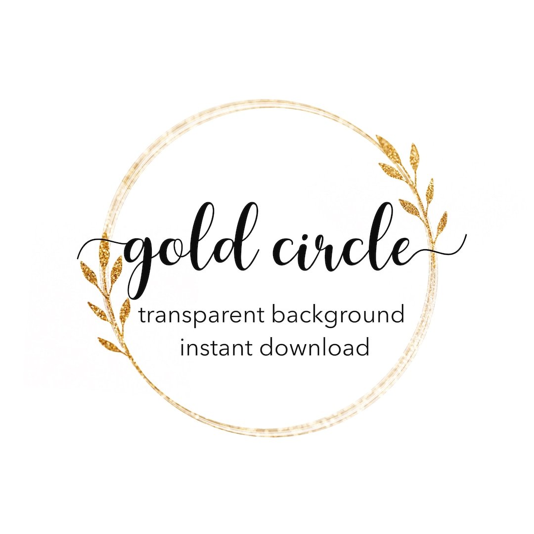Gold Circle PNG JPG | Gold Foil Overlay | Circle Clipart | Gold Circle ...