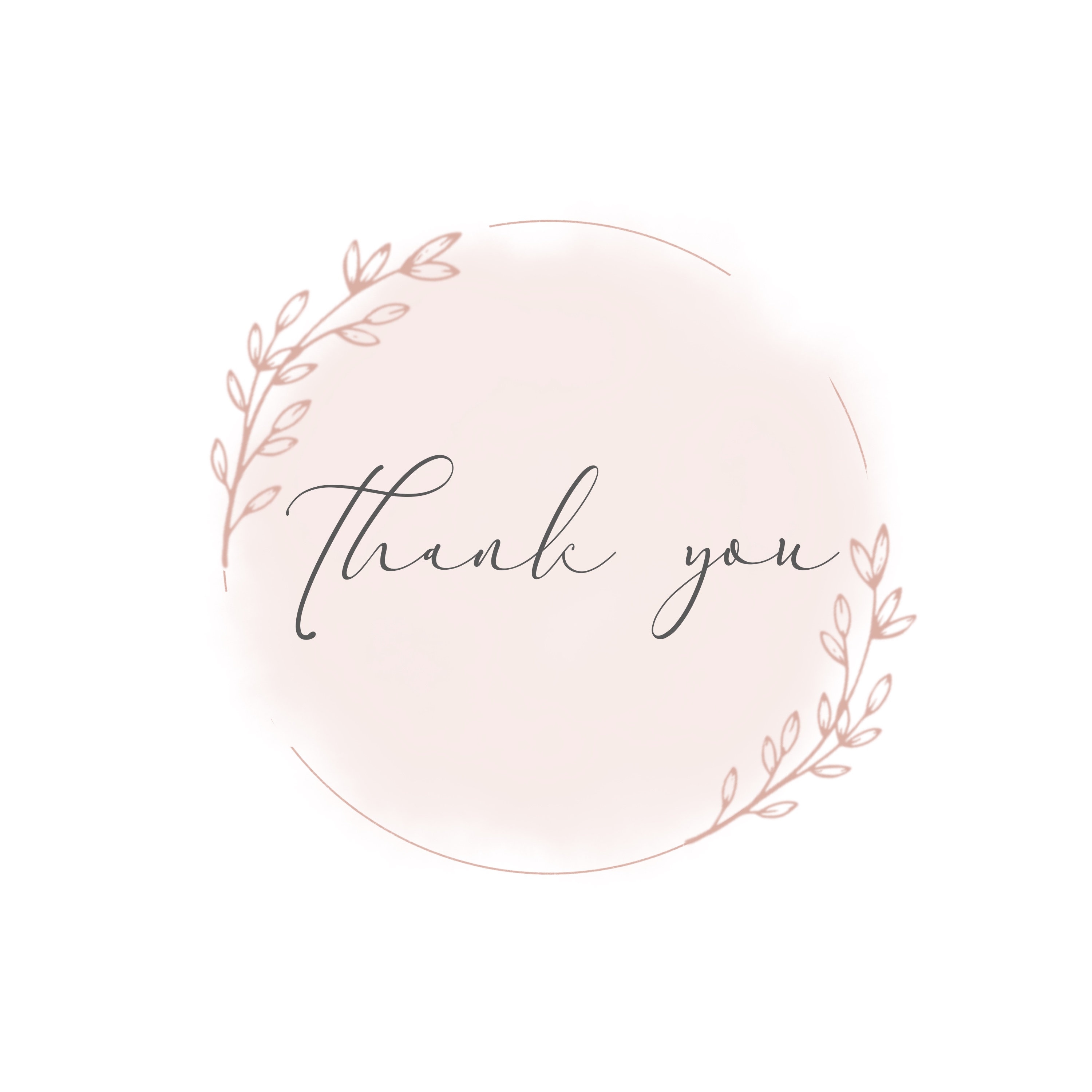 Blush Pink Brush Strokes | Circle Clipart | Watercolor Circle Frame ...