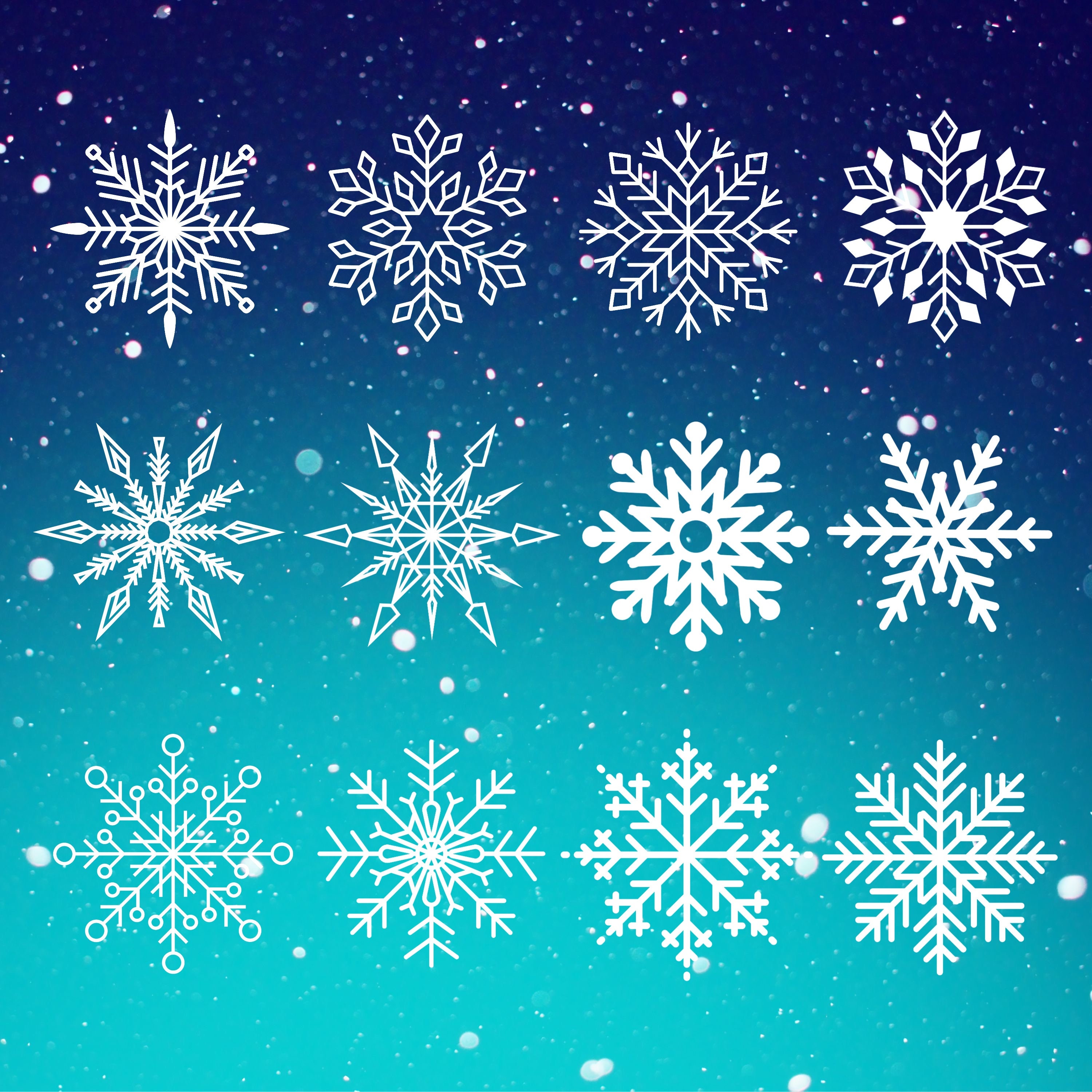 White Snowflake PNG, Snowflake Clipart, Snowflake Photo Overlay, Winter ...