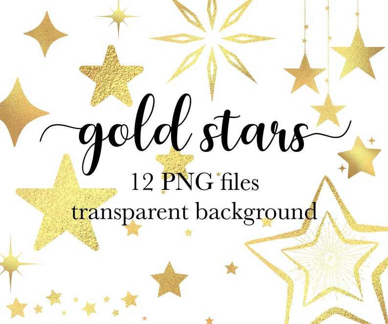 Gold Star PNG, Gold Star Clipart, Star Overlay, Star Photo Overlay ...