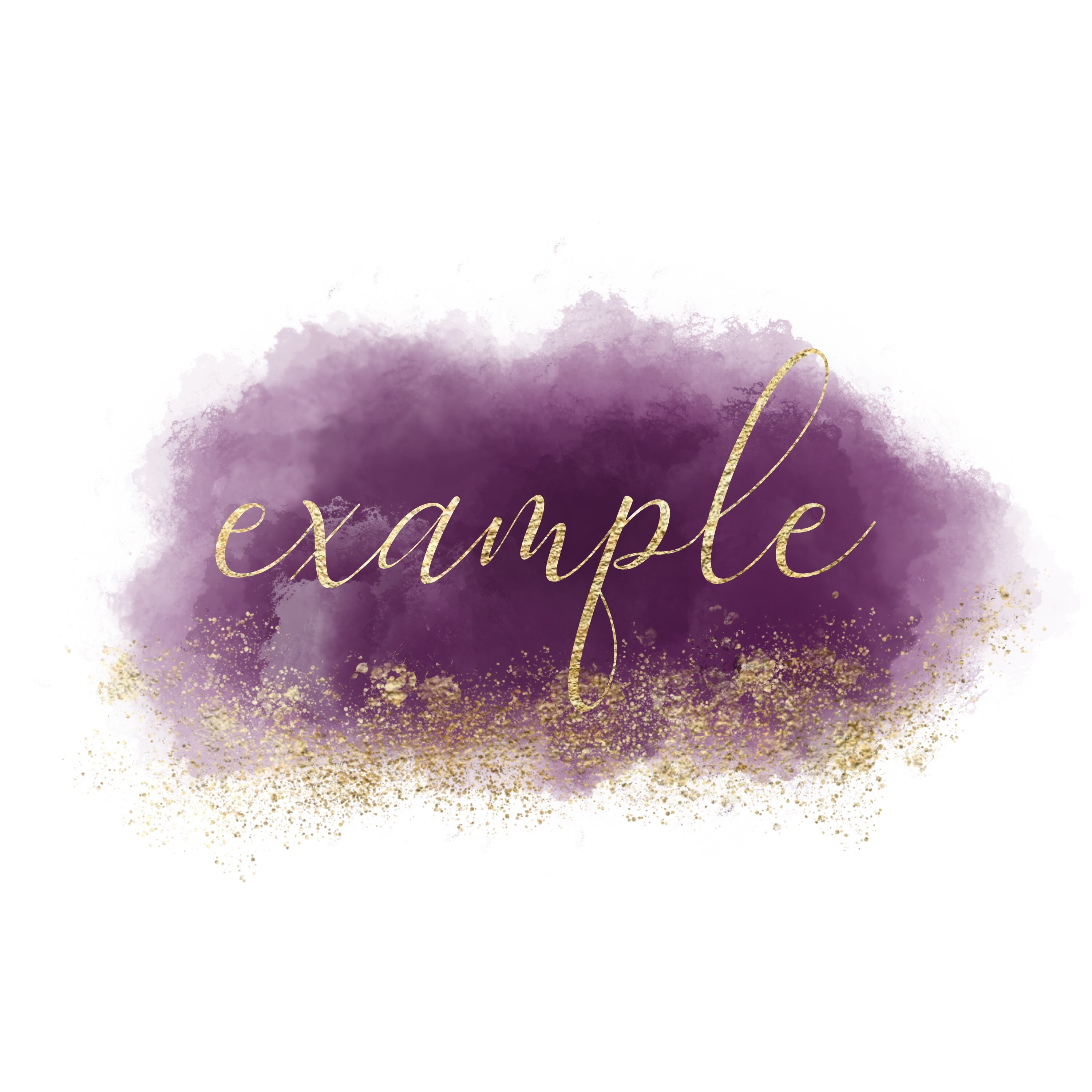 Watercolor Logo Elements, Purple Logo, Logo Backdrop, Logo Background ...