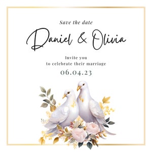Wedding Doves PNG, Dove Clipart, Pigeon PNG, Romantic Dove, Wedding ...
