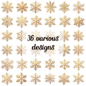 Gold Snowflake PNG, Glitter Snowflakes PNG, Snowflake Clipart, Frozen ...