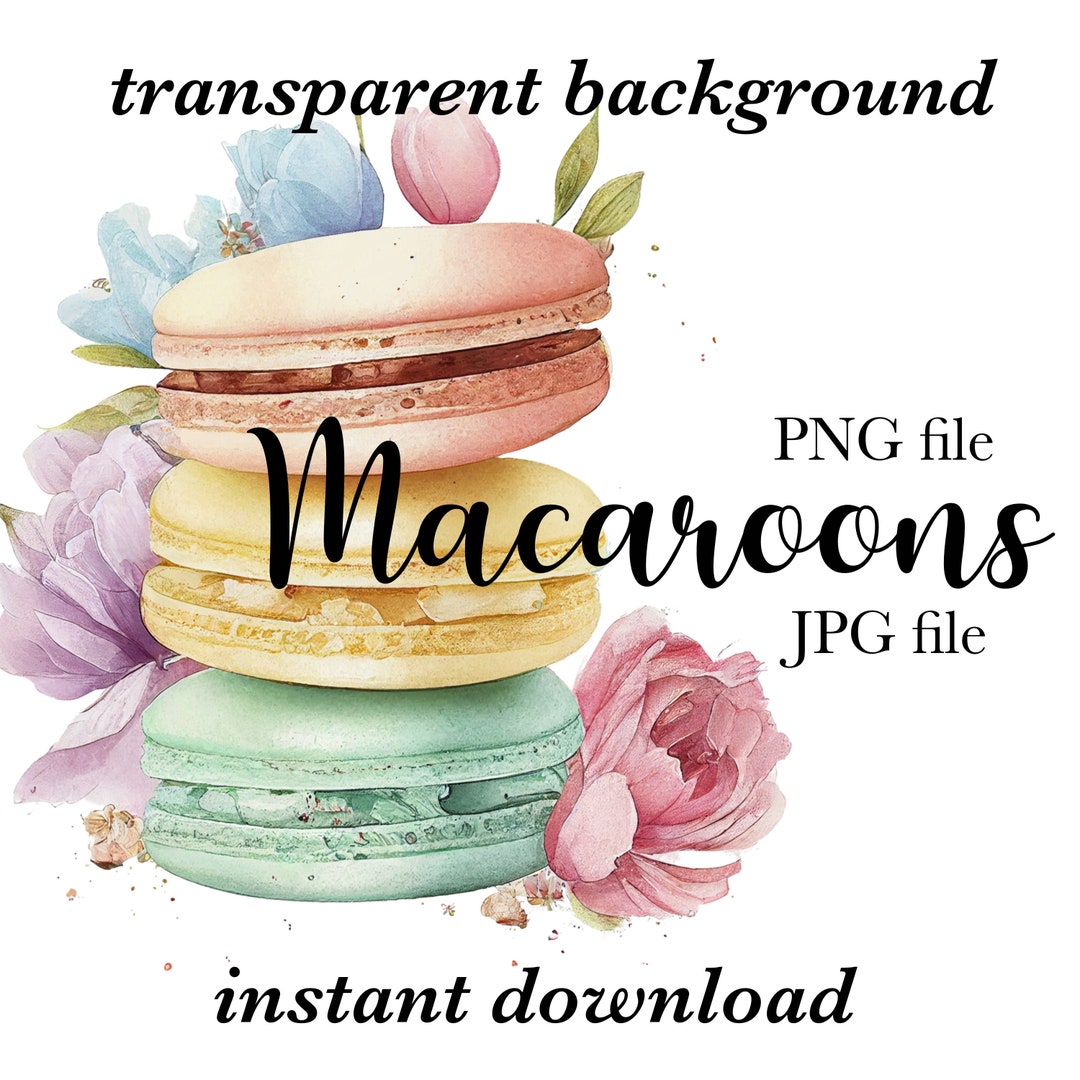 Macaroons Clipart, French Macaroons Illustration, Macaroons PNG & JPG ...