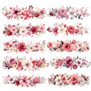 Floral Border Clipart, Floral Arrangements, Wedding Flowers, Flowers ...