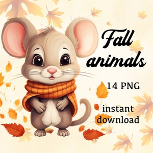 Fall Animals Clipart, Cute Animals Images, Cute Cartoon Farm Animals ...