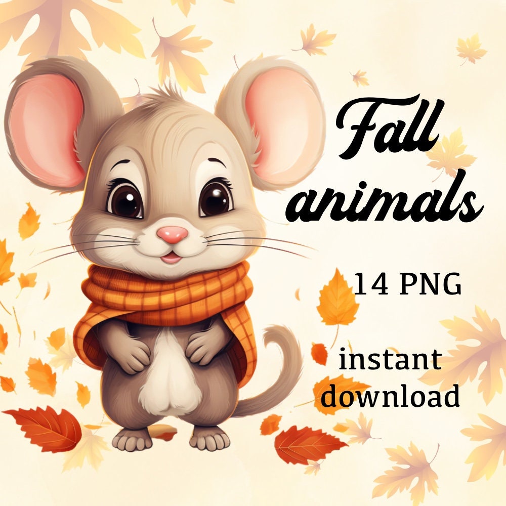 Fall Animals Clipart, Cute Animals Images, Cute Cartoon Farm Animals ...