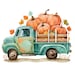 Fall Truck With Pumpkins PNG, Thanksgiving Clipart, Thanksgiving ...