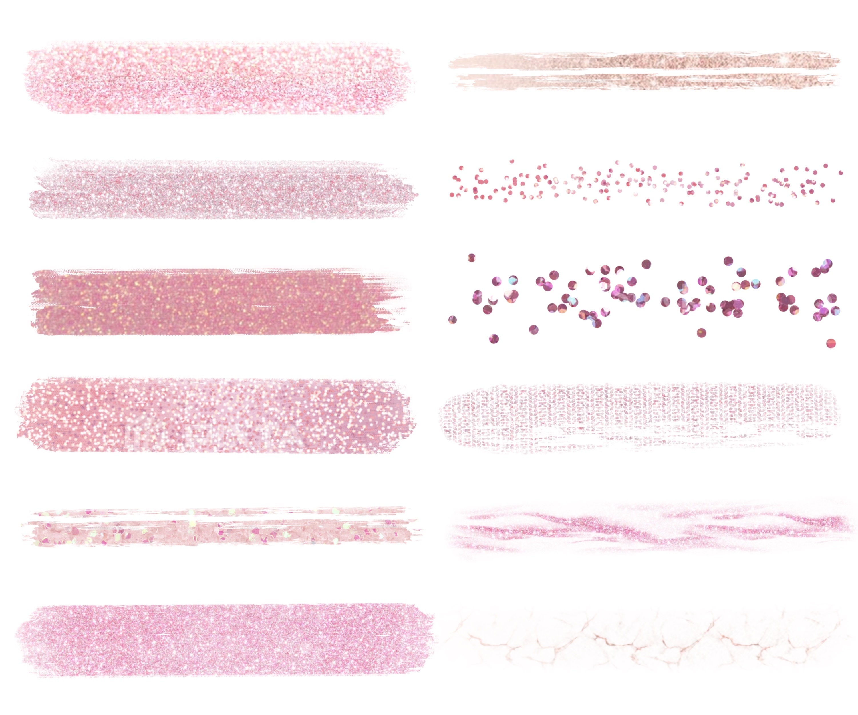 Pink Glitter Brush Strokes Pink Glitter Clipart Pink - Etsy