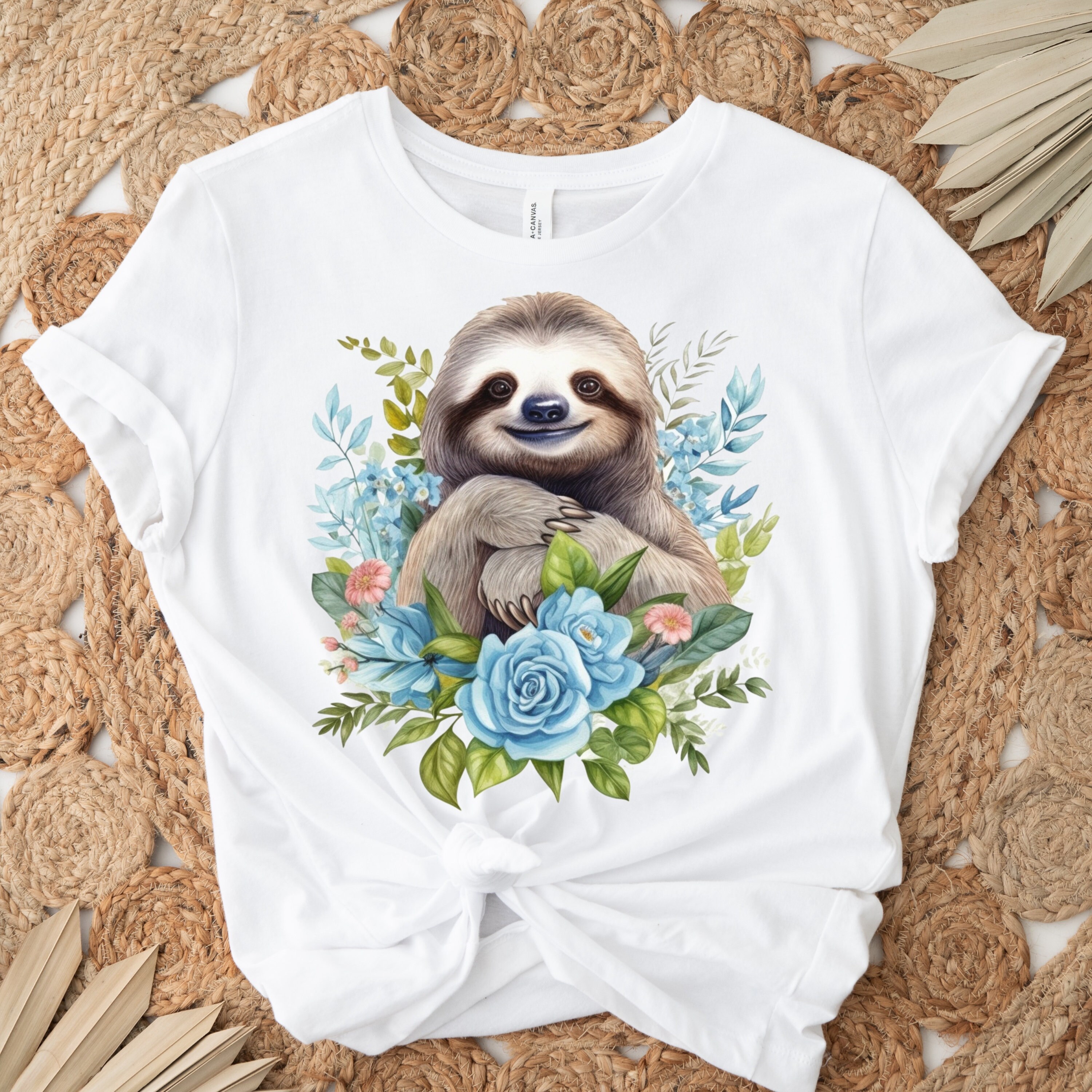 Cute Sloth PNG, Watercolor Sloth Clipart, PNG Files for Sublimation ...