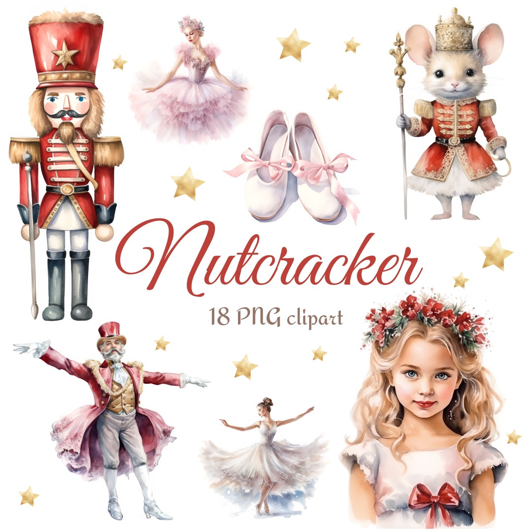 Nutcracker Clipart, Nutcracker PNG Digital Download, Christmas Clipart ...
