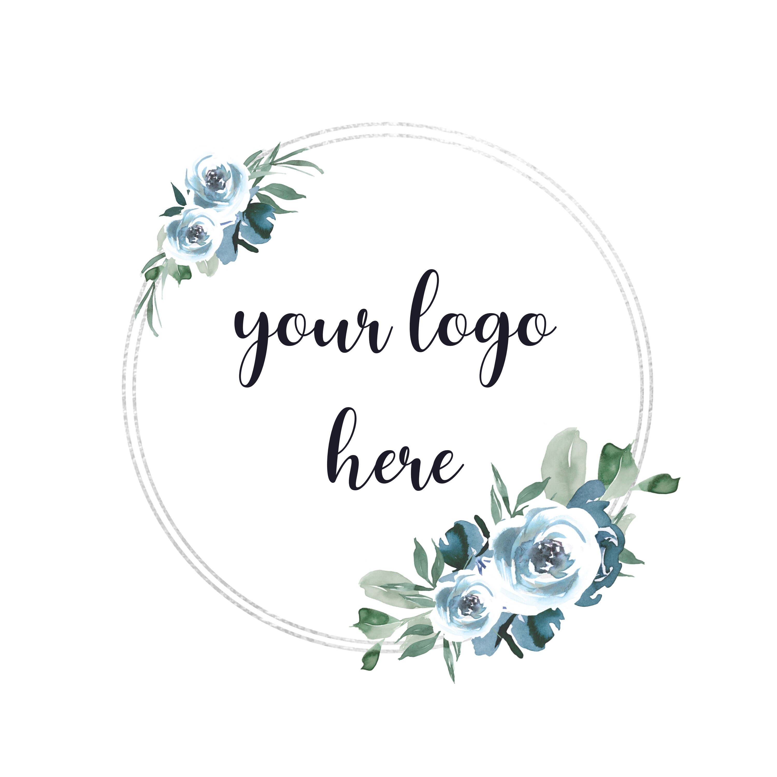 Floral Geometric Frames Watercolor Flowers Clipart Frames - Etsy