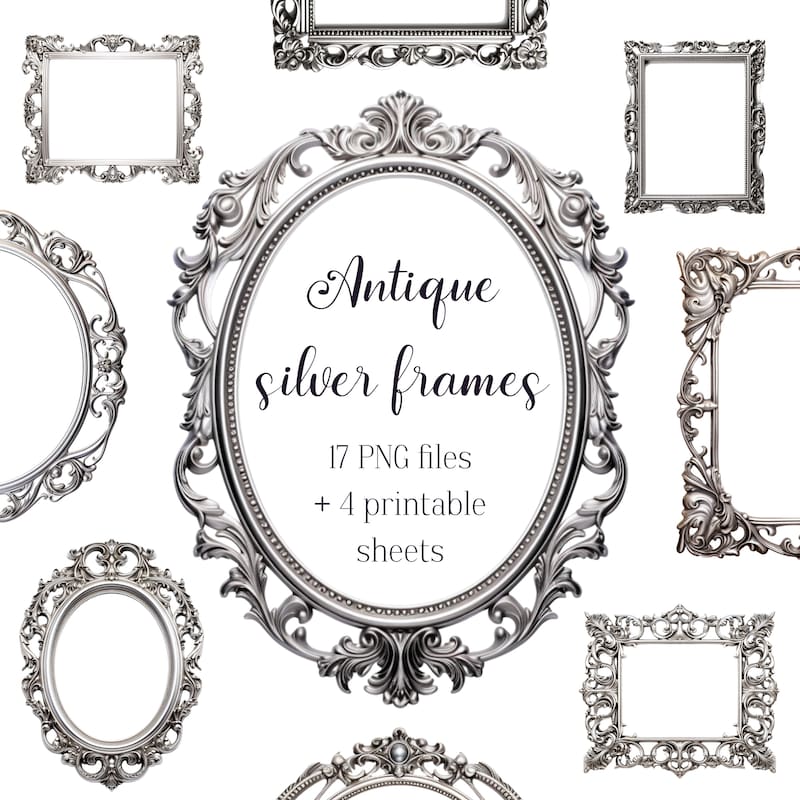 Vintage Silver Plated Frames - Etsy UK