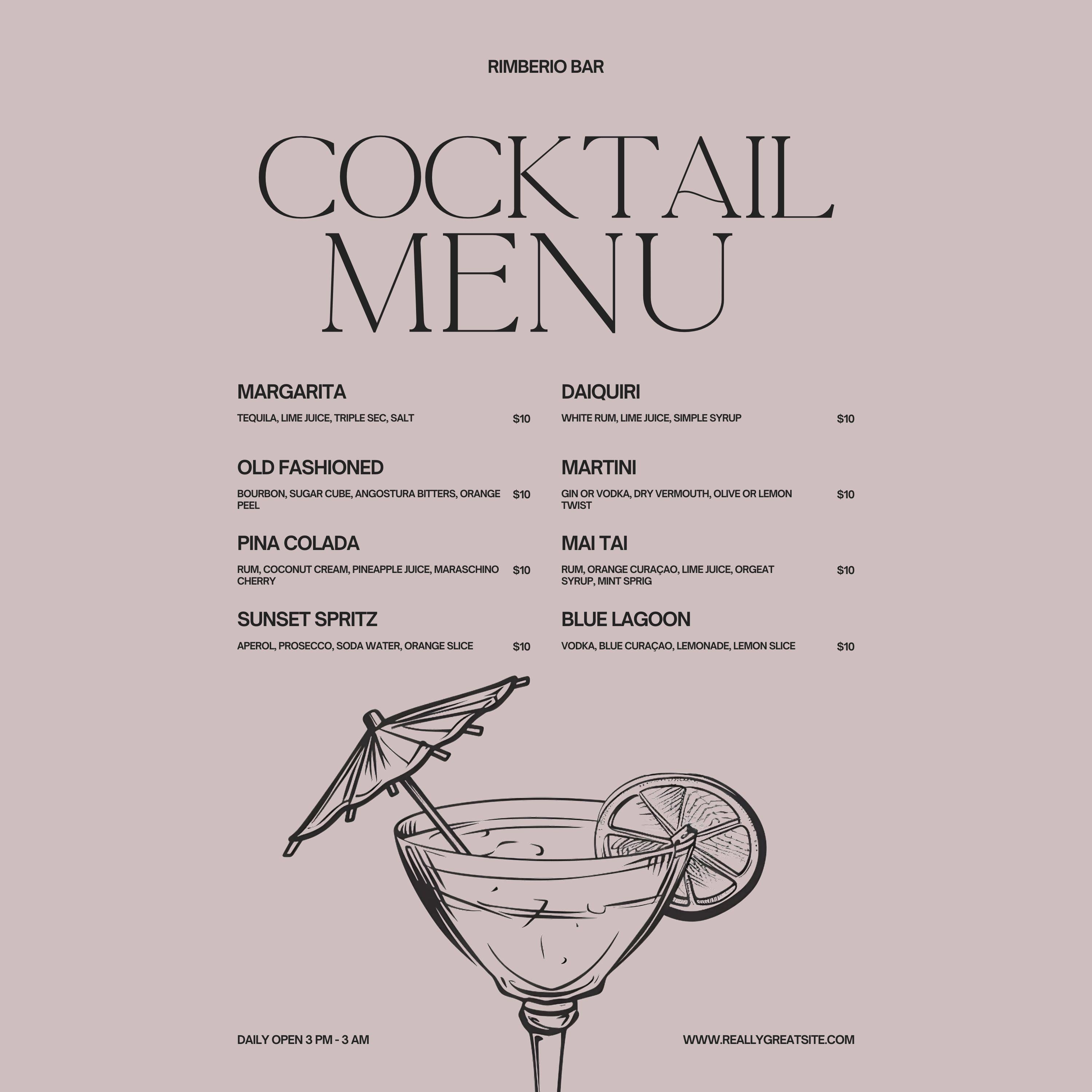 Cocktail Clipart, Cocktails PNG, Signature Drink Sign, Wedding Drink ...
