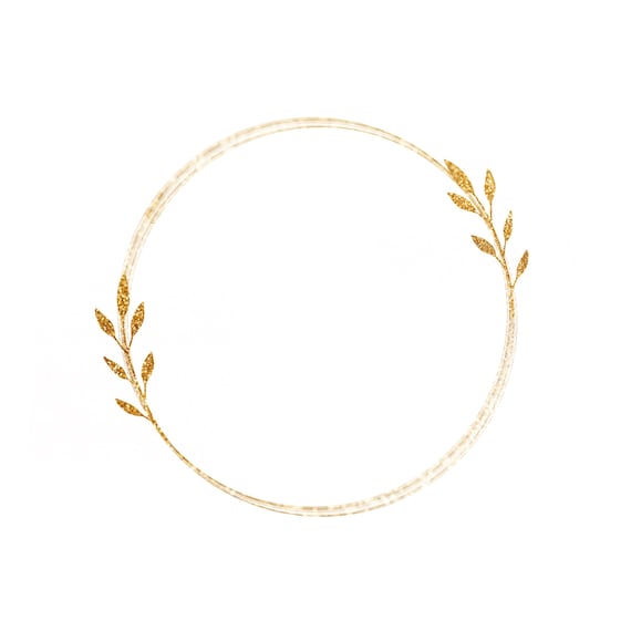Gold Circle PNG JPG Gold Foil Overlay Circle Clipart | Etsy