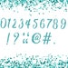 Glitter Alphabet PNG, Aqua Glitter Alphabet, Glitter Letters, Glitter ...