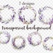 Lavender Frames, Lavender Circle Frames, Lavender Clipart, Lavender ...