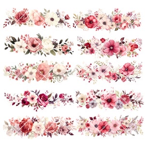 Floral Border Clipart, Floral Arrangements, Wedding Flowers, Flowers ...