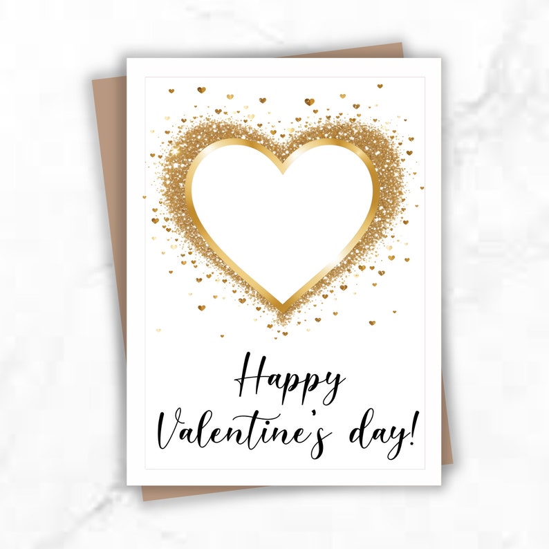 Gold Heart Frame, Gold Foil Glitter Heart Clipart, Gold Heart Frame ...