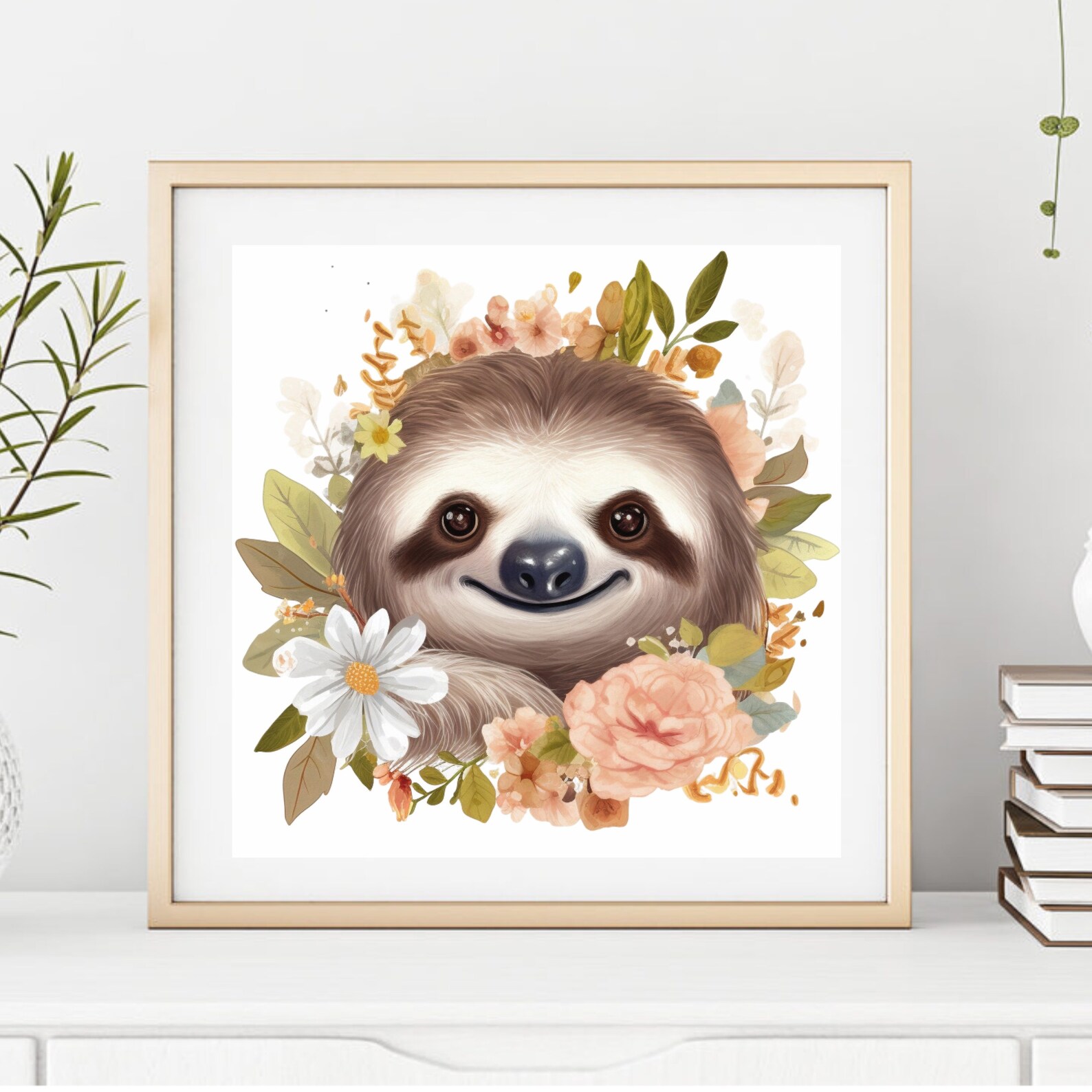 Cute Sloth PNG, Watercolor Sloth Clipart, PNG Files for Sublimation ...